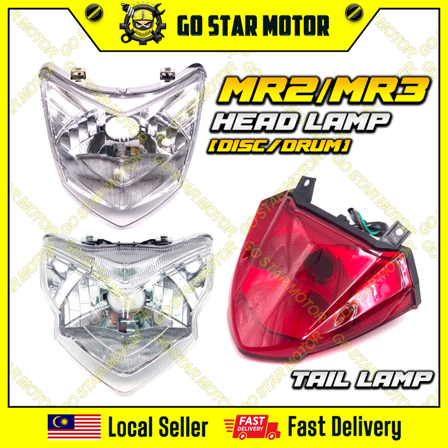MODENAS MR2 MR3 ( DRUM / DISC ) HEADLAMP UNIT HEAD LAMP LIGHT LAMPU ...