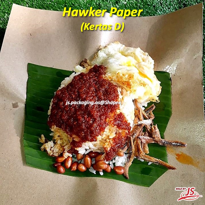 Brown Hawker Paper / Food packaging Brown Paper / Rice Fat Food ...