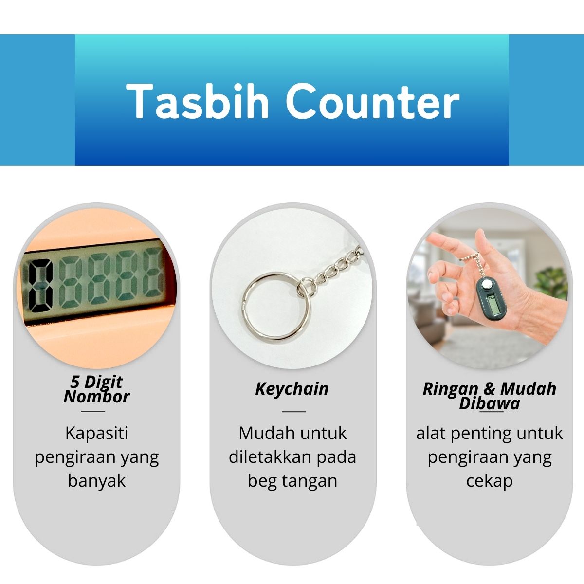 Digital Tasbih Tasbih Doorgift Digital Tasbih Ring Tally Counter ...