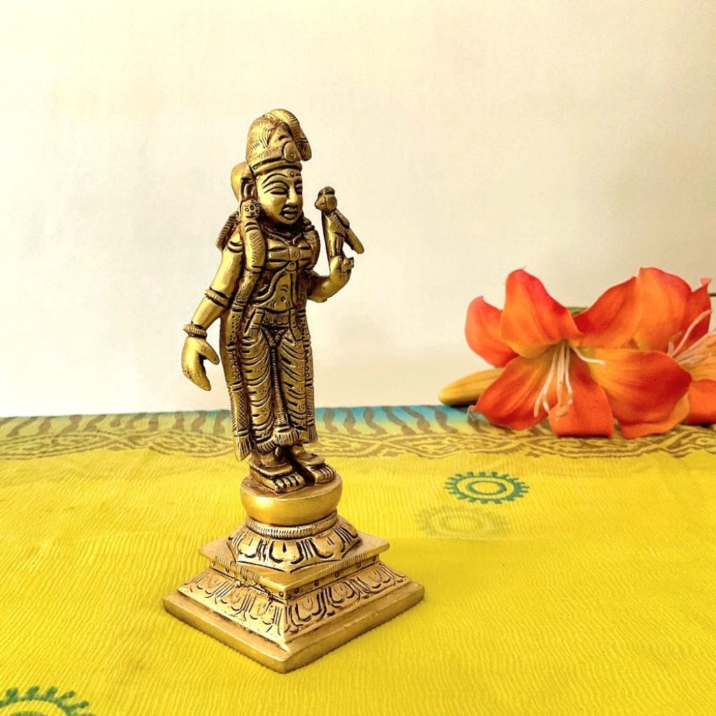 Andal Brass Idol - Hindu God Statue For Home st847 | Shopee Philippines