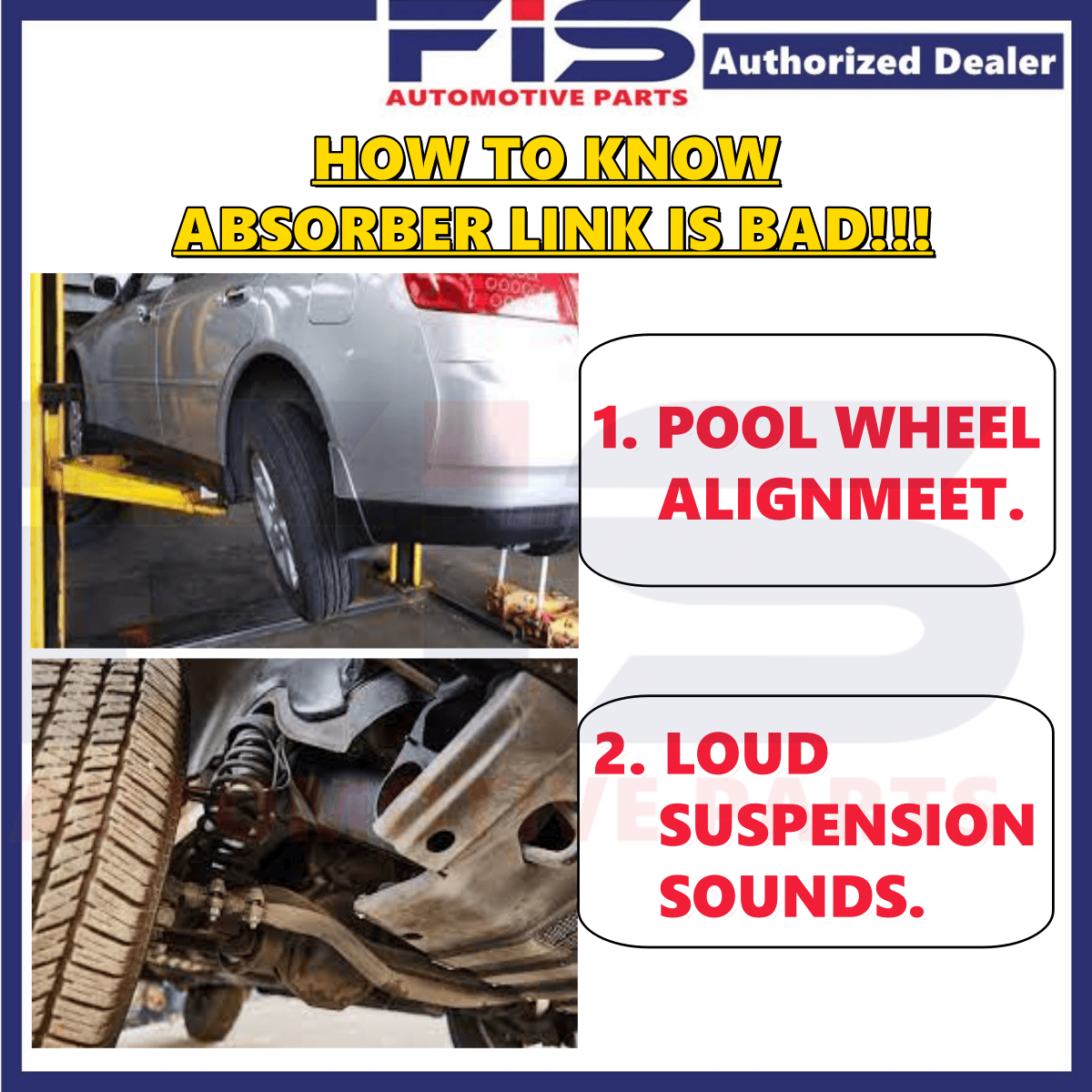 FIS Stabilizer Absorber Suspension Link Front Toyota Corolla AE101 ...