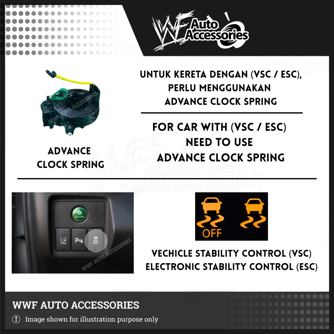GR Steering Clock Spring & Wiring Socket for Android Player (Plug ...