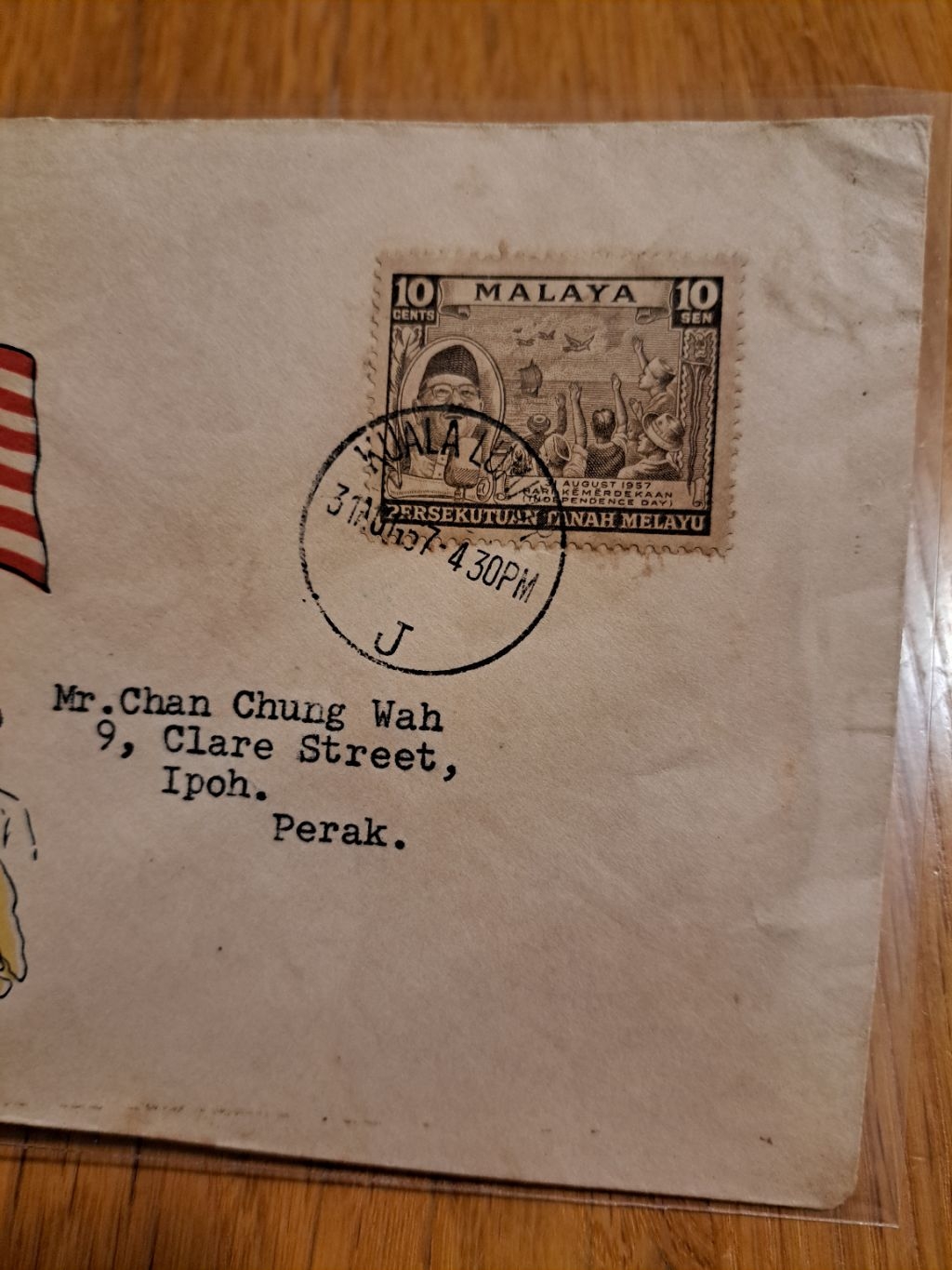 Vintage Setem Koleksi 31st August 1957 Merdeka FDC Private Cover ...