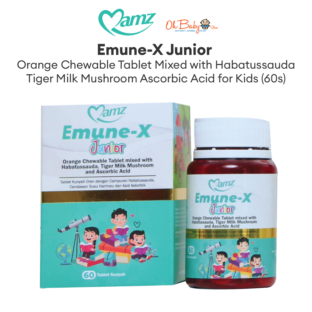 Mamz Emune-X Junior Orange Chewable Tablet Mixed with Habatussauda ...