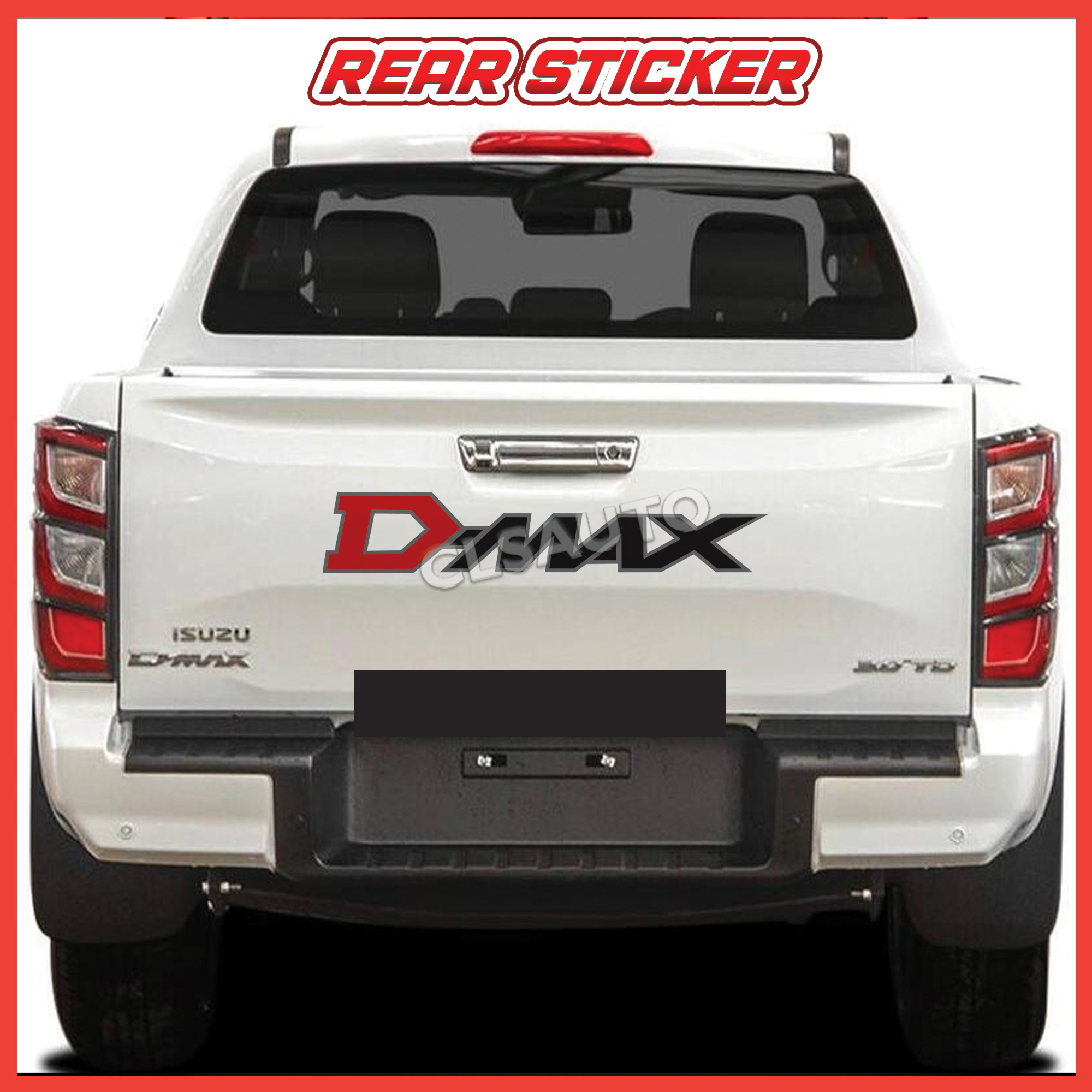 ISUZU DMAX Car Sticker Body Side Front Rear Decal 4x4 DMAX 07 ...