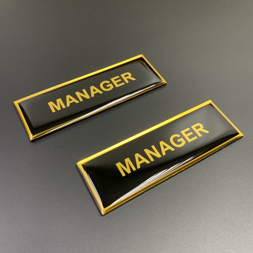 Name Tag Epoxy Manager Company Company Name Tag Management | Shopee ...