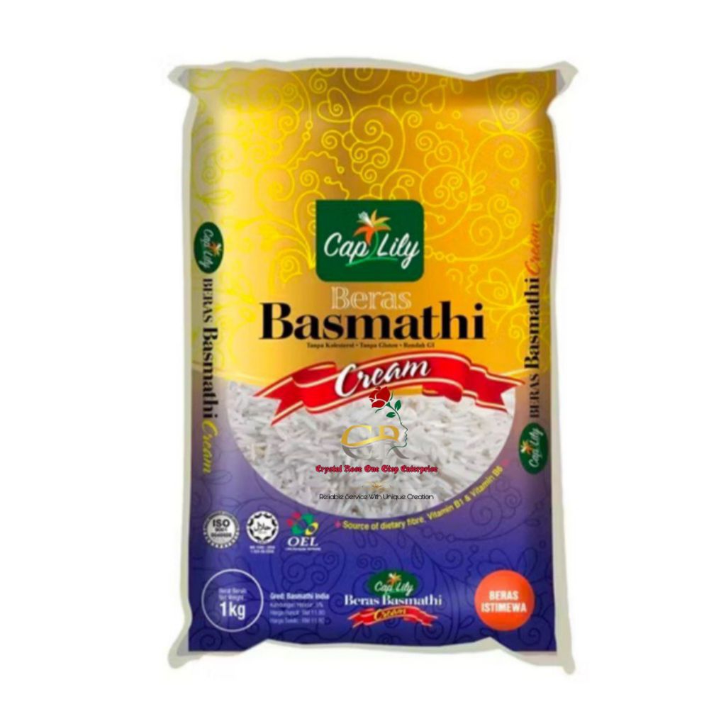 Cap Lily Cream Basmathi Rice (1 Kg) | Shopee Philippines
