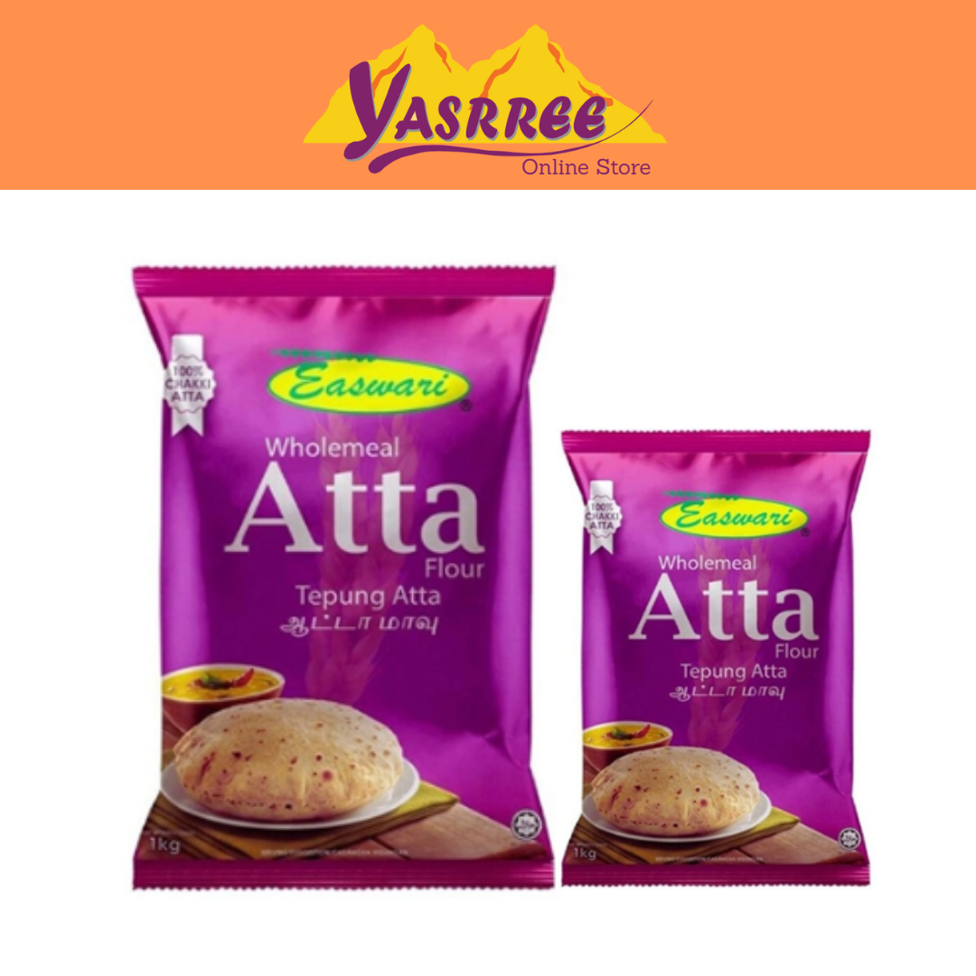 Easwari Wholemeal Atta Flour Chakkai Atta 1kg & 5kg 100% Wheat Flour ...