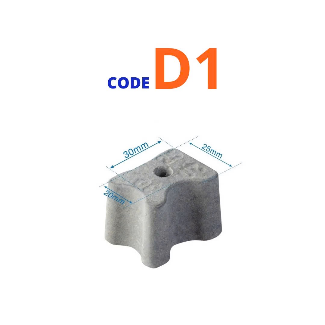 [Free Shipping] Concrete Spacer D1 Multi-Purpose (20–30mm) – 1 Bag (270 ...