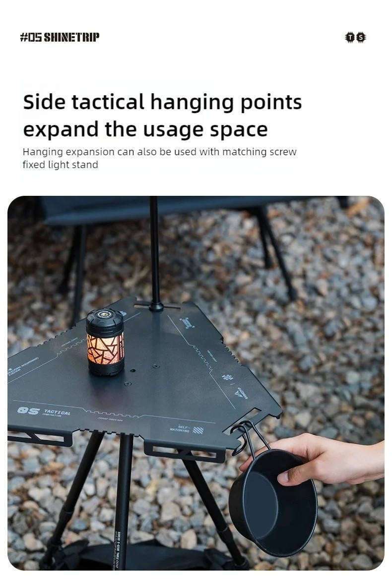 SHINETRIP ST-05 Series Hexagonal Tactical Side Table / Light Table ...