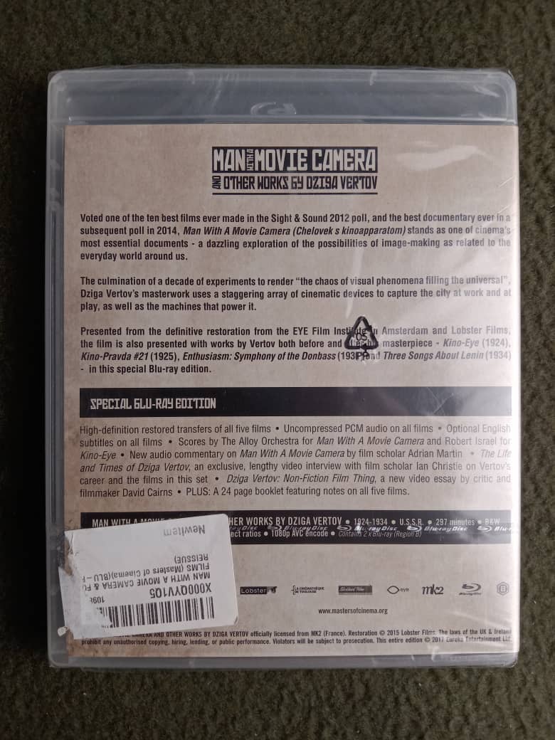 BLU-RAY MAN WITH A MOVIE CAMERA NEW SEALED | Shopee Philippines