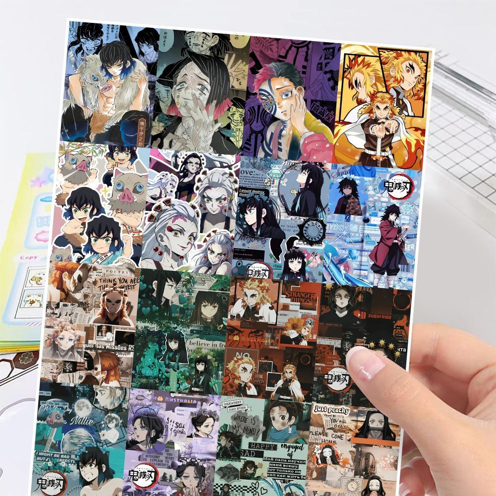 61pcs Demon Slayer Pelekat Anime Mixed Stickers Set Anime Pelekat ...