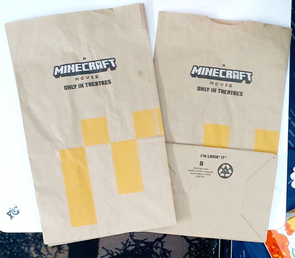 McD McDonalds X Minecraft Movie Limited Edition Packaging Meal Set 2025 ...