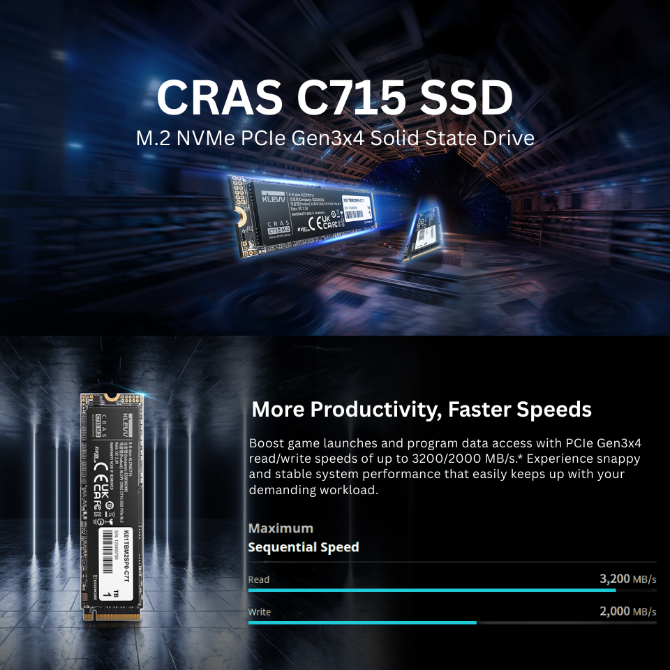 KLEVV CRAS C715 M.2 NVMe PCle Gen3x4 256GB | Shopee Philippines