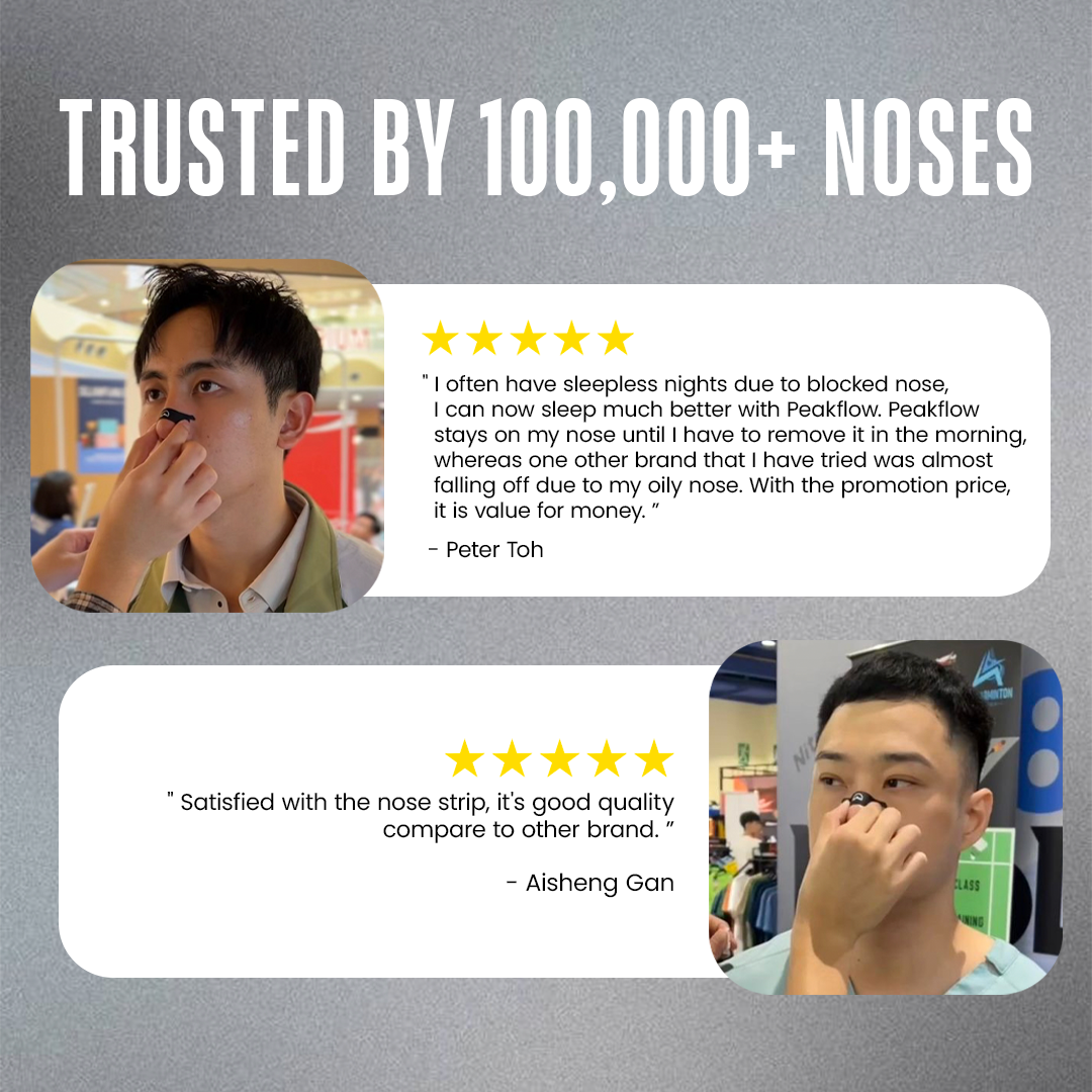 Peakflow Nose Strip 2.0 Viral Bulletproof Adhesive Instant Airflow Boost Performance Breathe ...