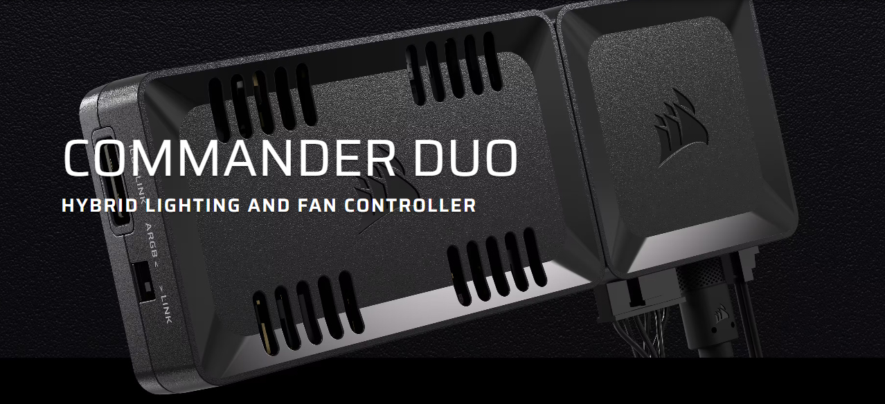 Corsair COMMANDER DUO Lighting and Fan Controller – ARGB and iCUE LINK ...