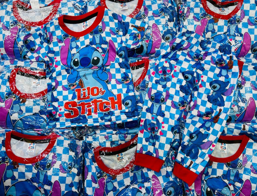 SET PIJAMAS BUDAK VIRAL DESIGN BARU (BING / BABY SHARK / CAPYBARA ...