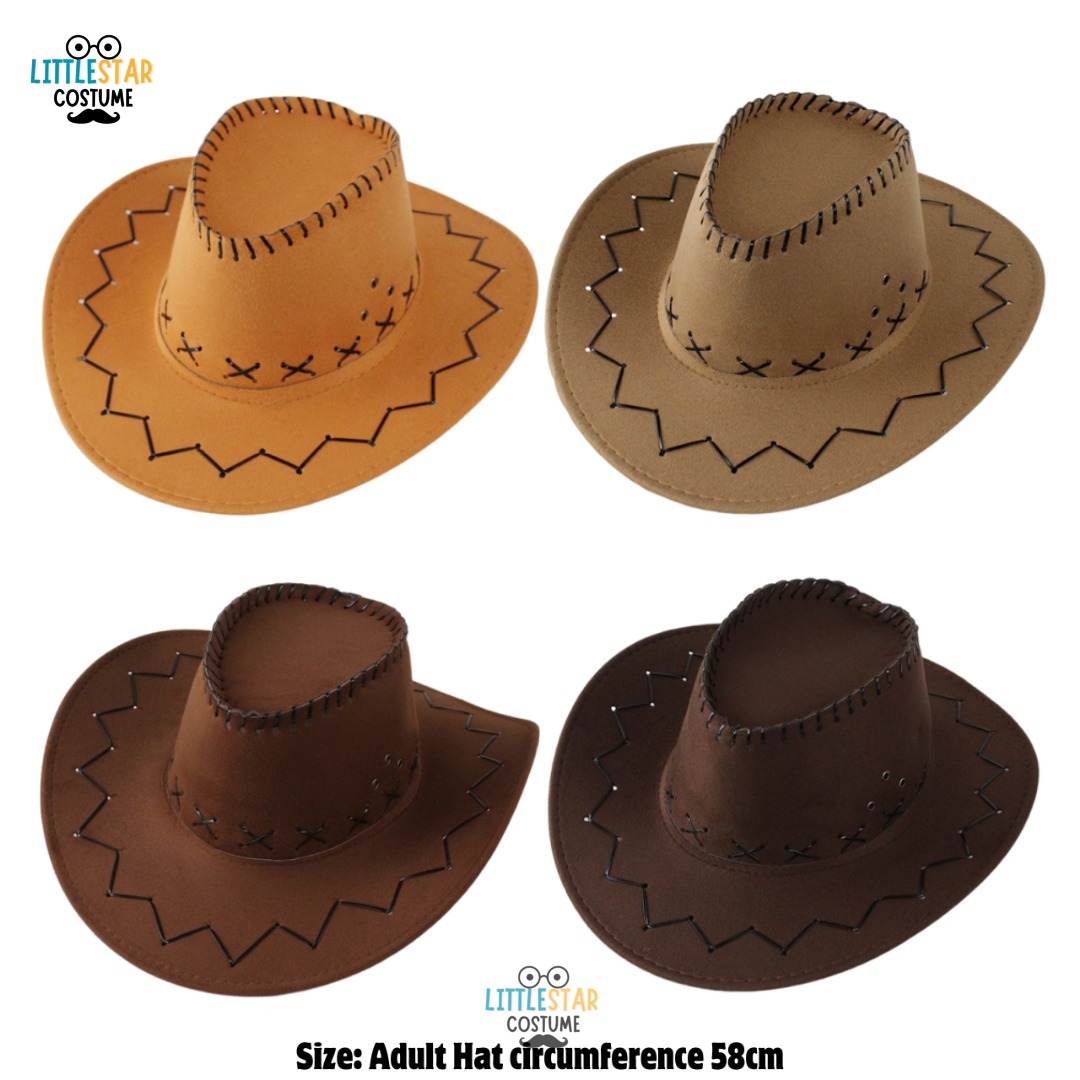 Adult Cowboy Cowgirl Westworld Costume Set Western Vest Hat Vest Prop ...