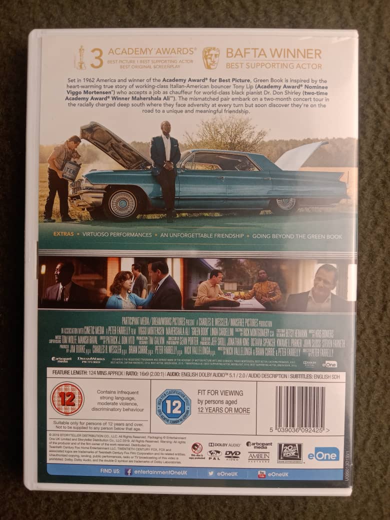 GREEN BOOK DVD MOVIE | Shopee Philippines