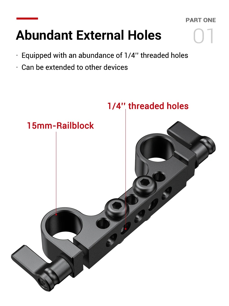 Railblock 15mm Railblock Rail Block Rod Clamp for 15mm Rod Camera Rig ...