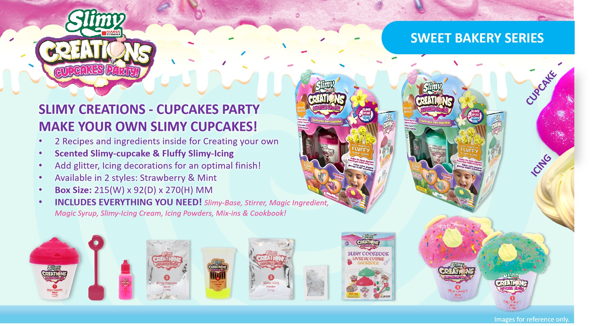 Year End Slimy Creation Cupcake Party Slime Assortment Pack - Assorted ...