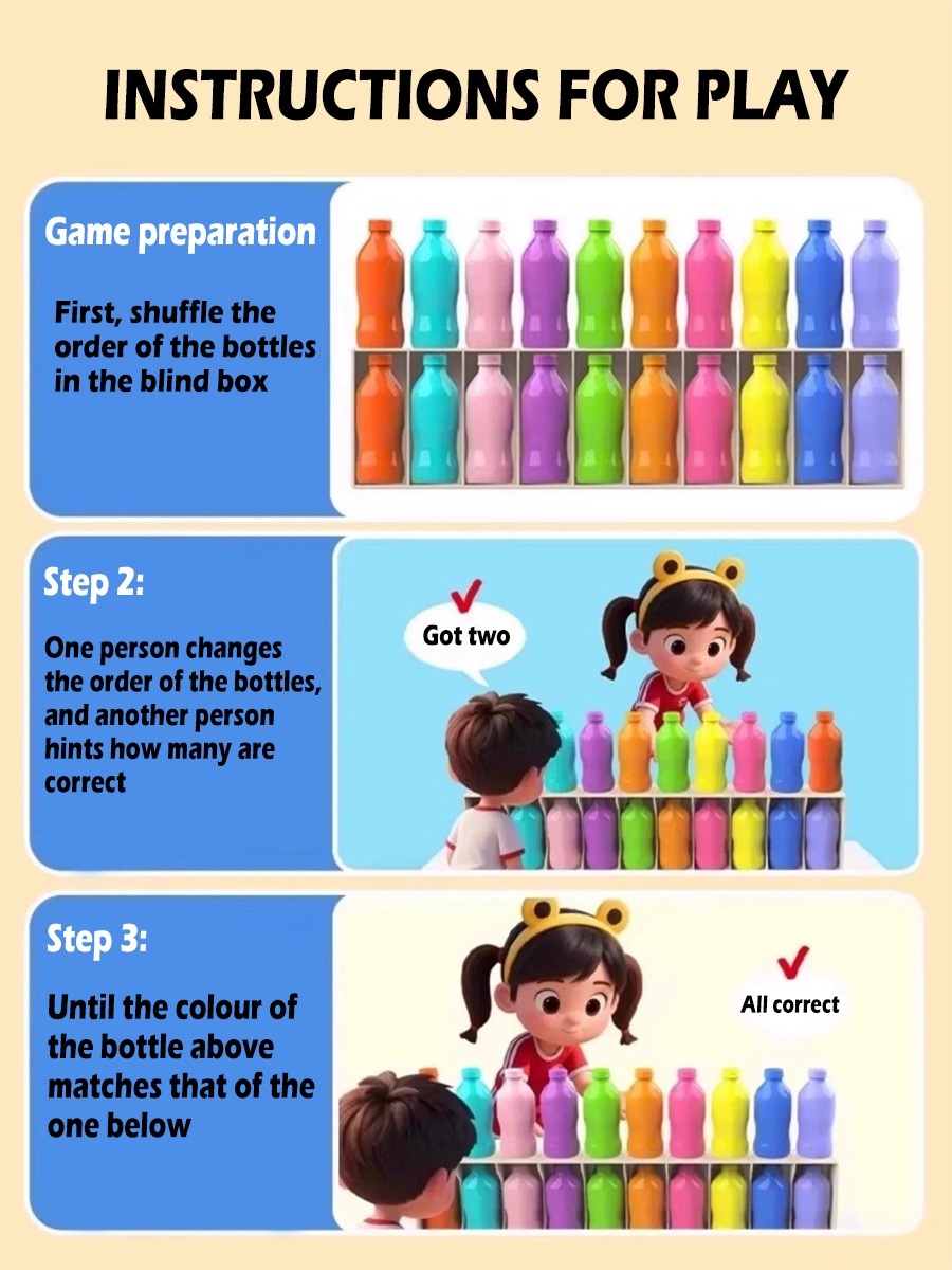 Color Matching Memory Challenge: The Bottle Game for Family & Kids ...