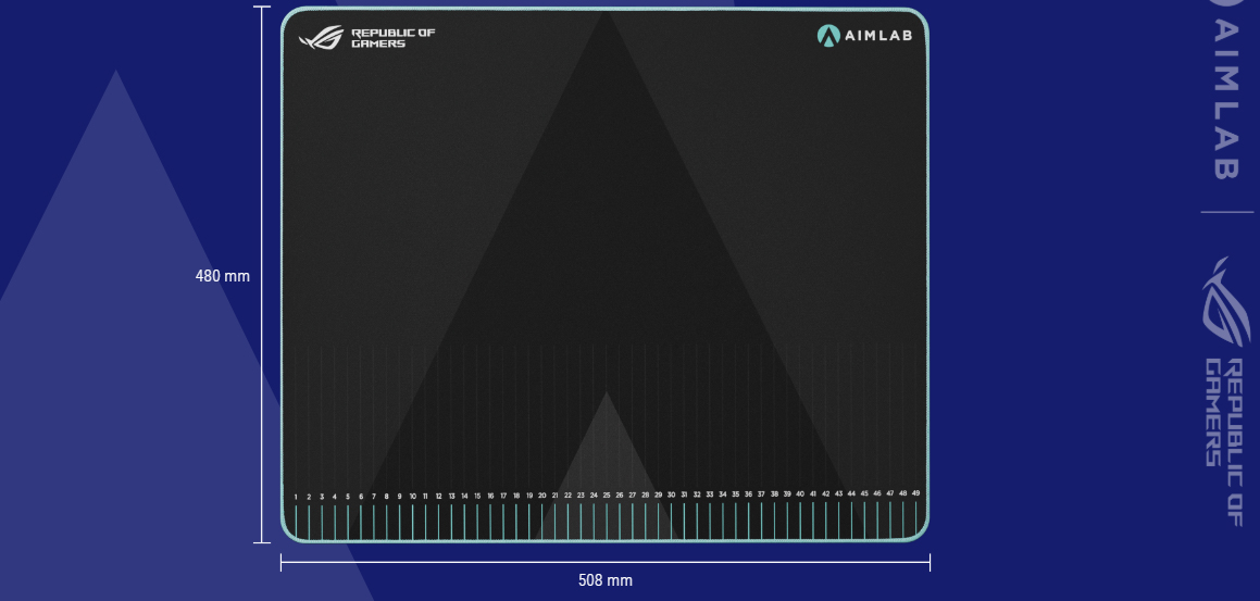 ROG Hone Ace Aim Lab Edition Gaming Mouse Pad (Large)(ASUS-90MP0380 ...