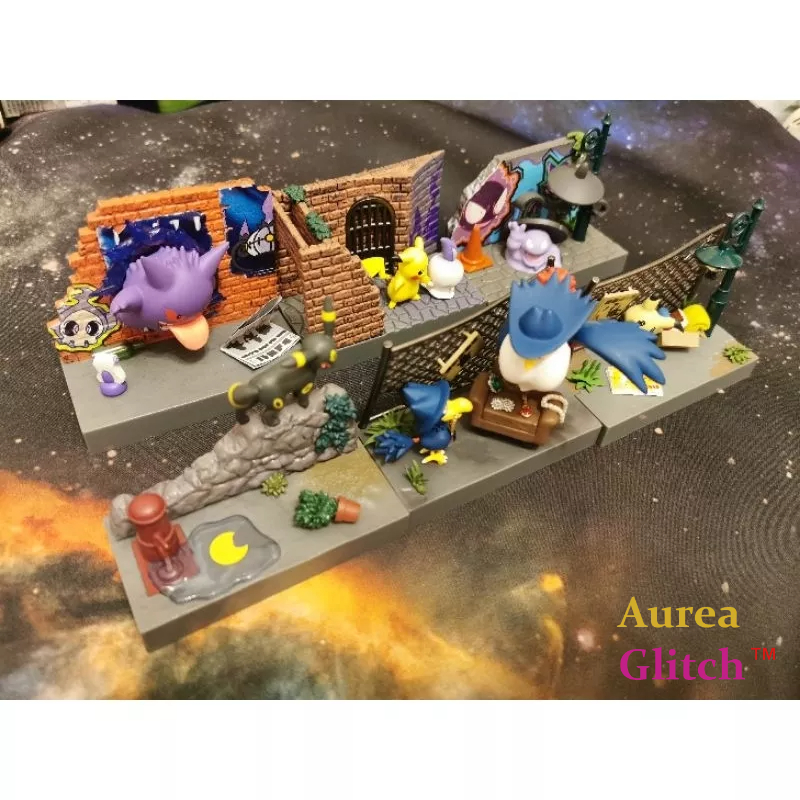 Pokemon Re-Ment Town Back Alley at Night all 6 in a set USED | Shopee ...