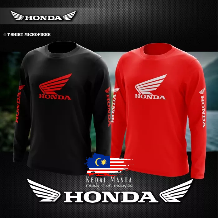 HONDA TSHIRT MICROFIBER KAIN JERSI MOTORSPORT TSHIRT COOLFIT DRY-FIT ...