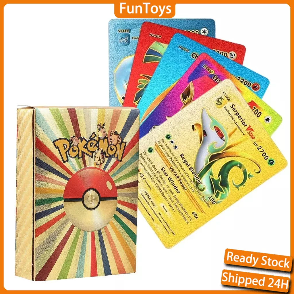 NEW 55 Pokemon Cards Vmax GX Energy Gold Foil Charizard Collection ...