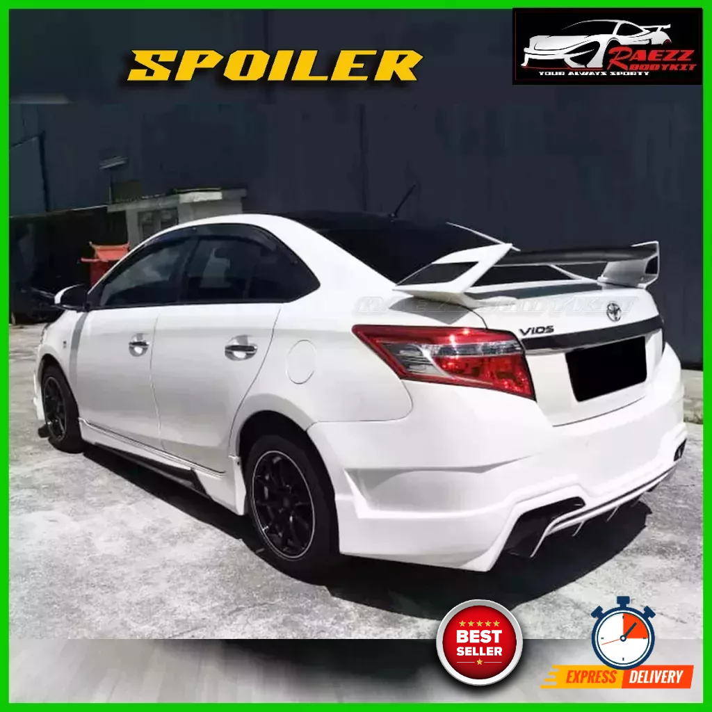 Toyota Vios 14 ~18 Galaxy X Spoiler ( Without Paint ) | Shopee Philippines