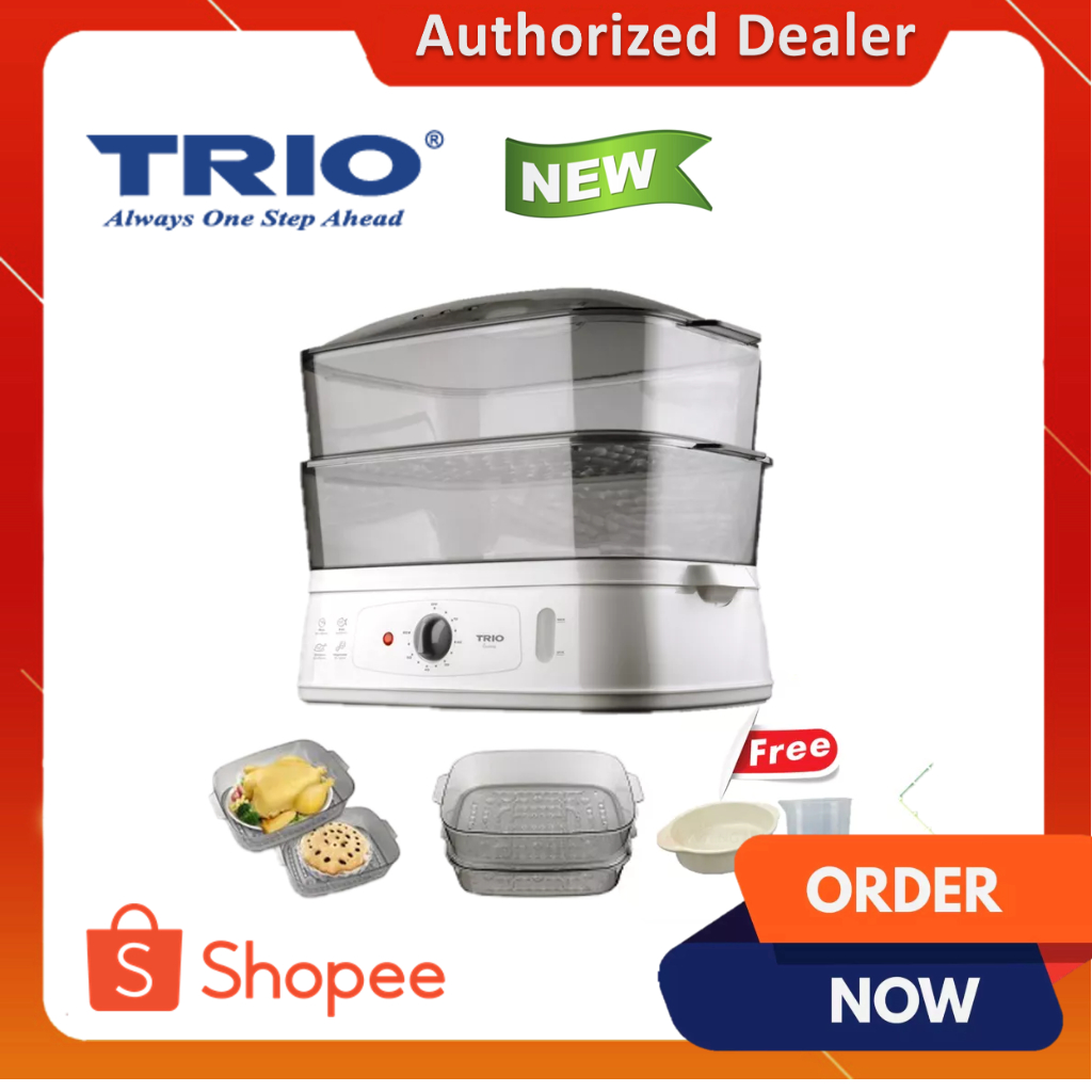 TRIO TFS-18 FOOD STEAMER 20L Pengukus Makanan / Khind SE1800 22L ...