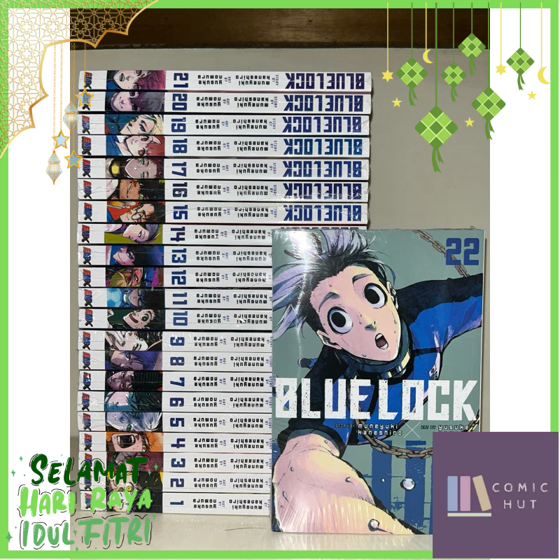 BLUE LOCK (English Comics) FULL SET vol. 1-34 Physical Book Manga Komik ...