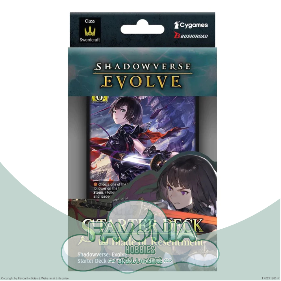 Shadowverse EVOLVE English EN SD02 EN Starter Deck 2 “Blade of Resentment” Swordcraft Starter ...