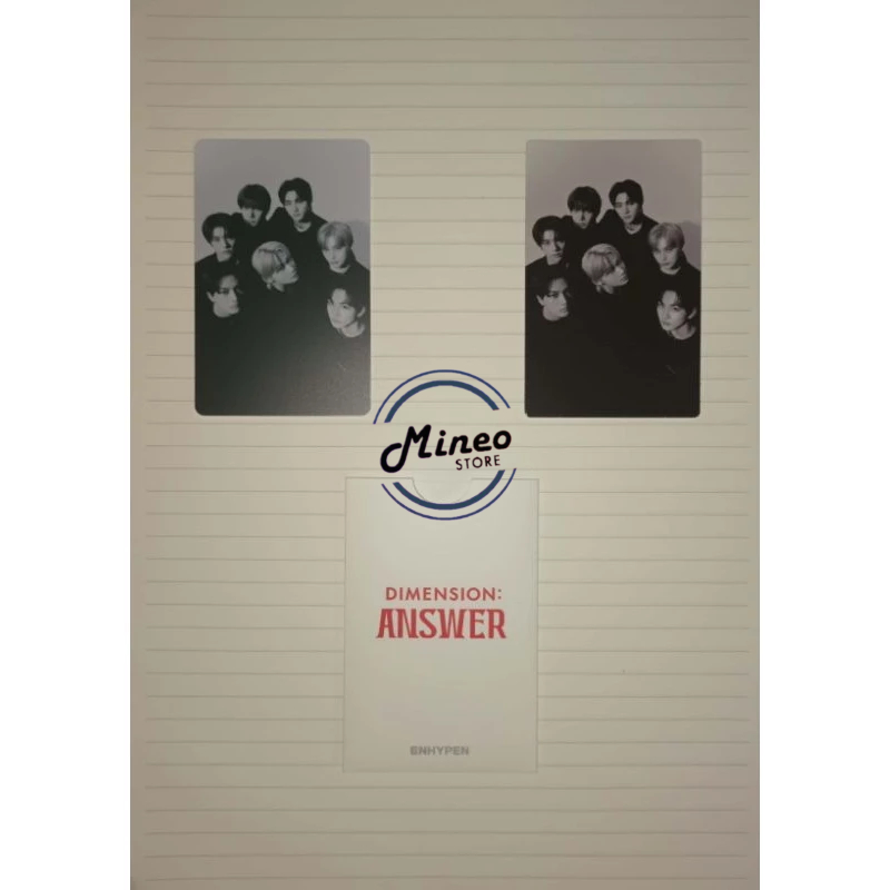 ENHYPEN DIMENSION ANSWER Official Photocard/POB | Shopee Philippines