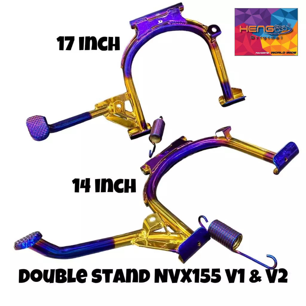 DOUBLE STAND NVX V1 & V2 / NMAX V2 TONGKAT DUA NVX 155 V1 V2 HENG ...