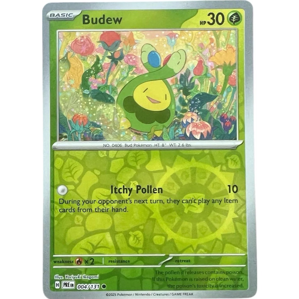 Budew 004/131 Grass TYPE - Pokemon Prismatic Evolutions Singles | Shopee Philippines