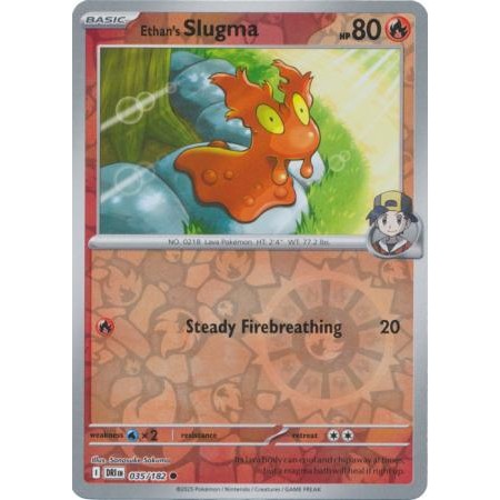 Ethan's Slugma 035/182 Fire TYPE - Pokemon Destined Rivals Singles ...