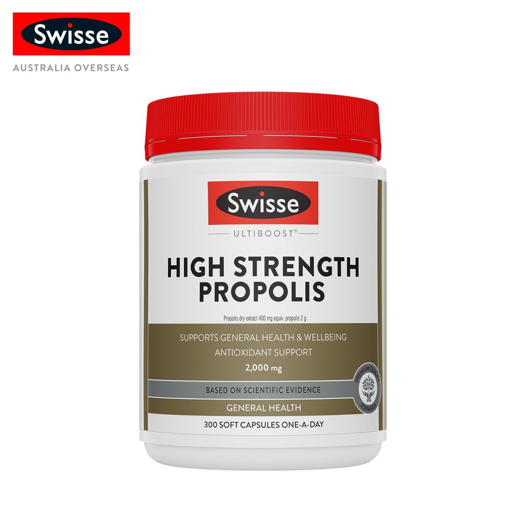 Swisse Ultiboost High Strength Propolis 300 Soft Capsules (EXP:11 2027 ...