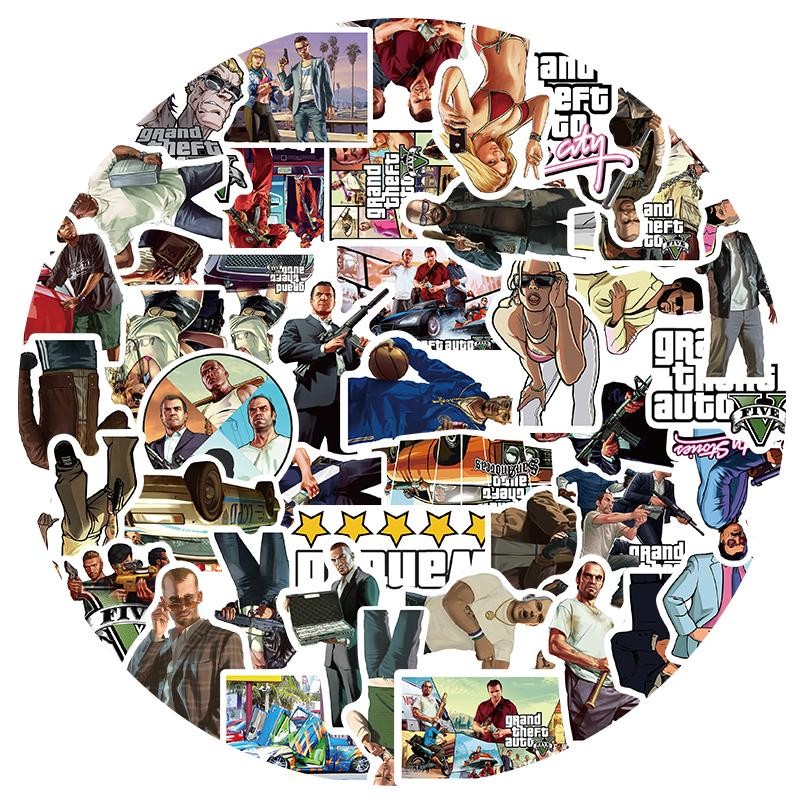 Cartoon GTA Graffiti Stickers Decals Pack | Shopee Philippines