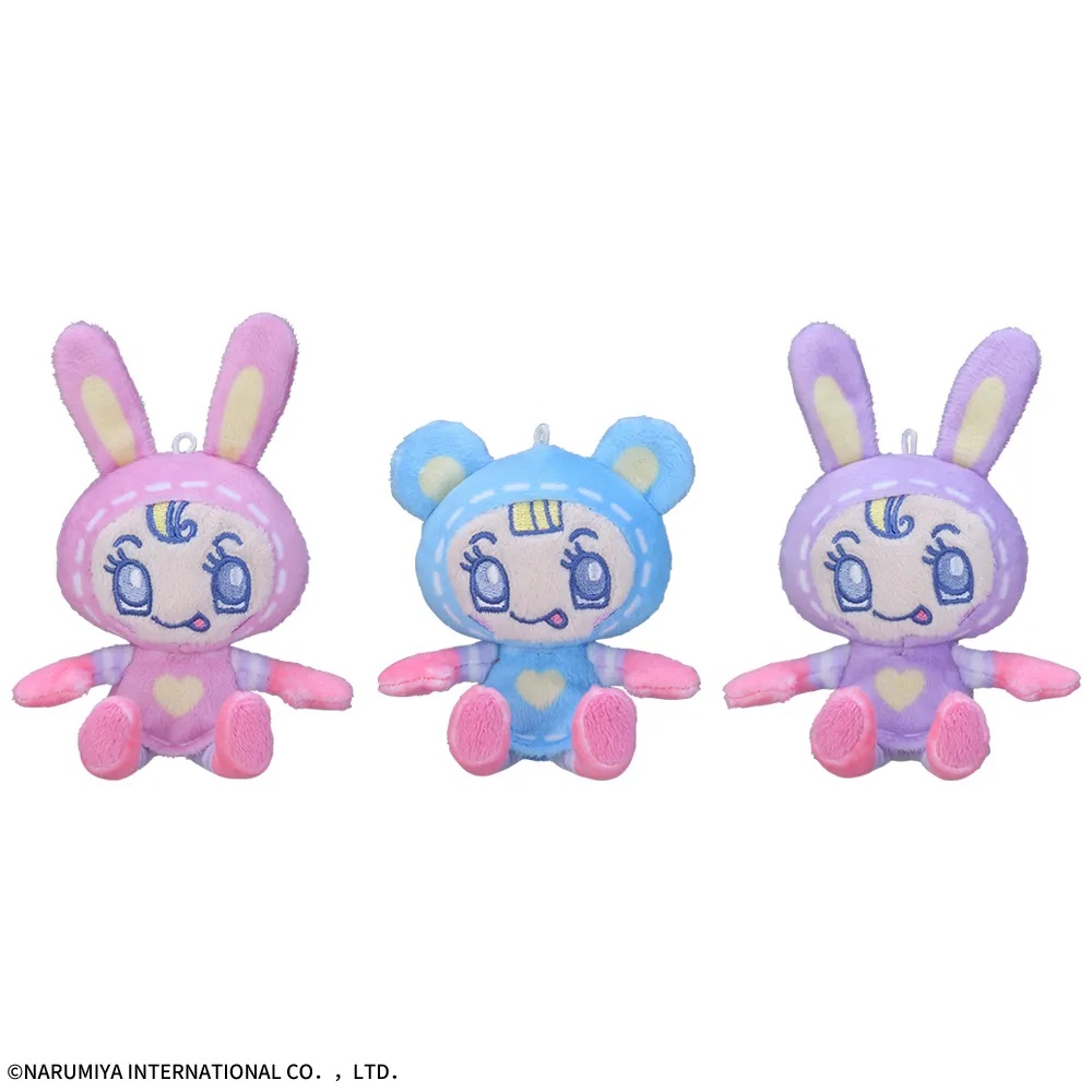 MEZZO PIANO Narumiya Characters Mascot “Berie-chan” Set of 3 10cm ...