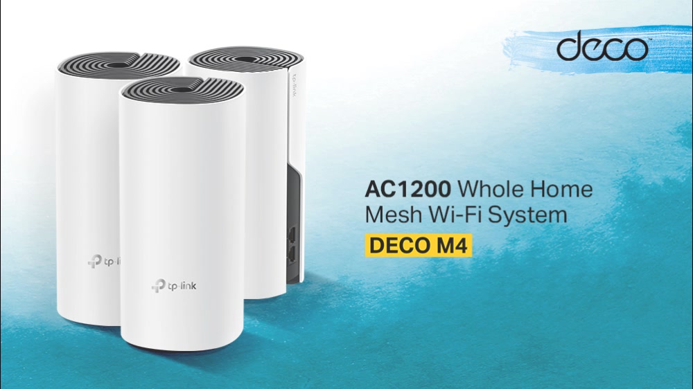 TP-Link | Deco M4 | AC1200 | Wi-Fi Router | Wi-Fi Mesh Extender ...
