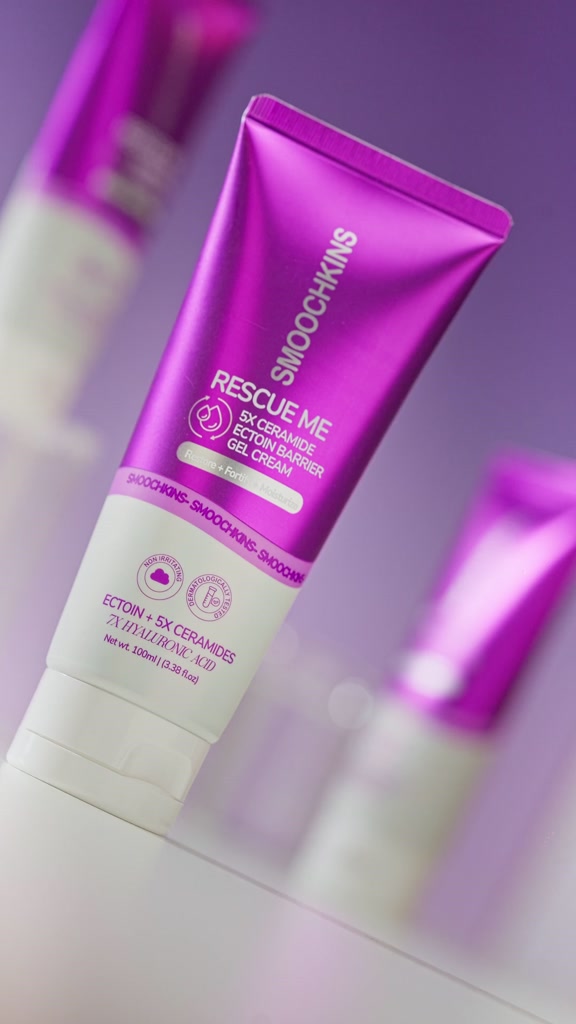 Smoochkins Rescue Me! 5x Ceramide Ectoin Barrier Gel Cream Moisturizer ...