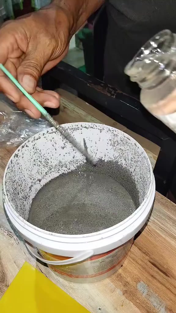 50-Year Durable GOOTI Epoxy Colored Sand Self-Leveling Cement Floor Paint Imitating Marble ...