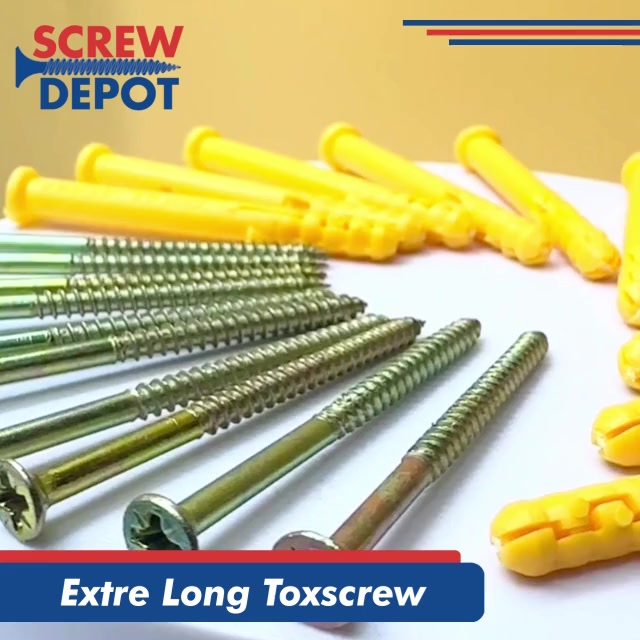 50/20 PIECES Extra Long Tox Screw / Toks Screw / Expansion Screw / Tox ...