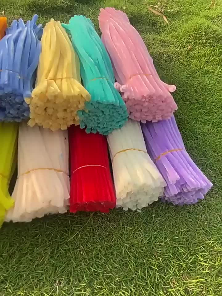 Fuzzy wire 100pcs Multicolour Fuzzy Wire Chenille Twisting Flower ...
