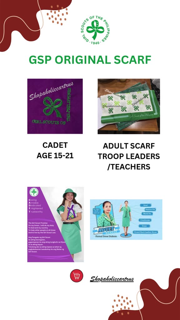 ORIGINAL GSP SCARF: Twinkler, Star, Junior, and Senior | Shopee Philippines