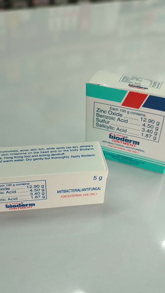 BIODERM (Ointment Cream) Antibacterial / Antifungal 5g | Shopee Philippines
