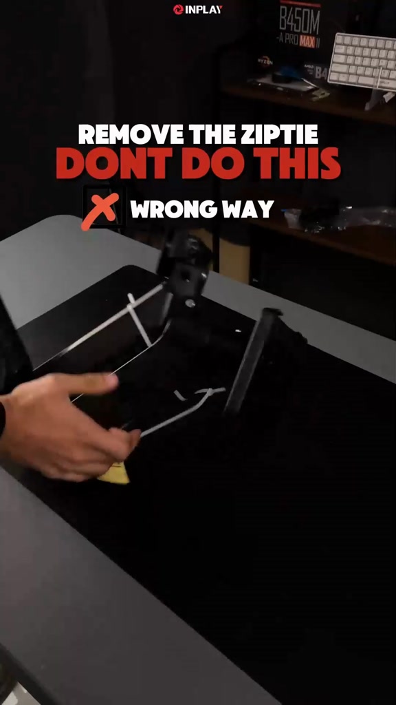 Inplay KMT-3 Dual Monitor Mount Full Adjustable Monitor Stand with C ...