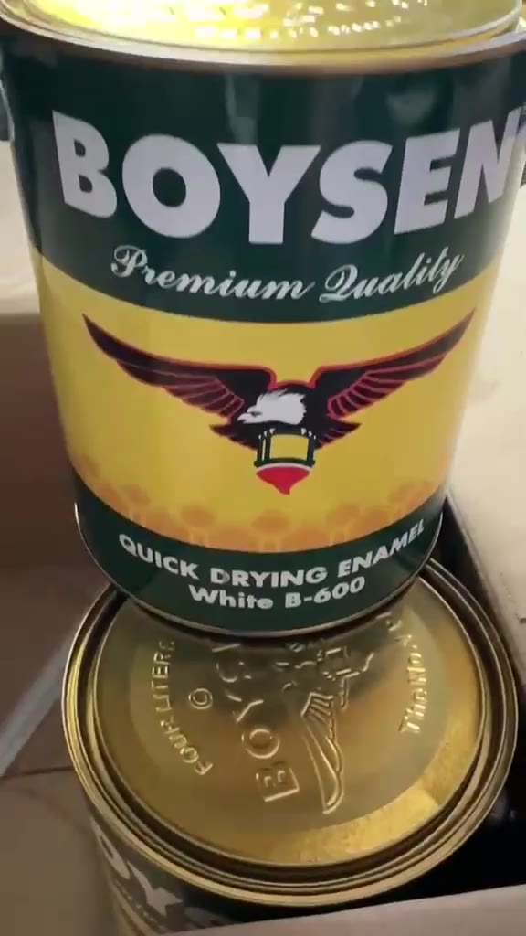 BOYSEN #600 Quick Dry Enamel White 4 Liters L 4L Gal Gallon QDE B600 ...